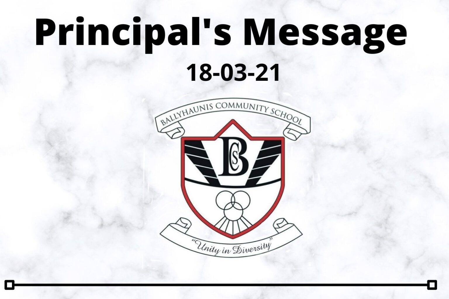 Principal's Message - 18/3/21 - Everything Inc.